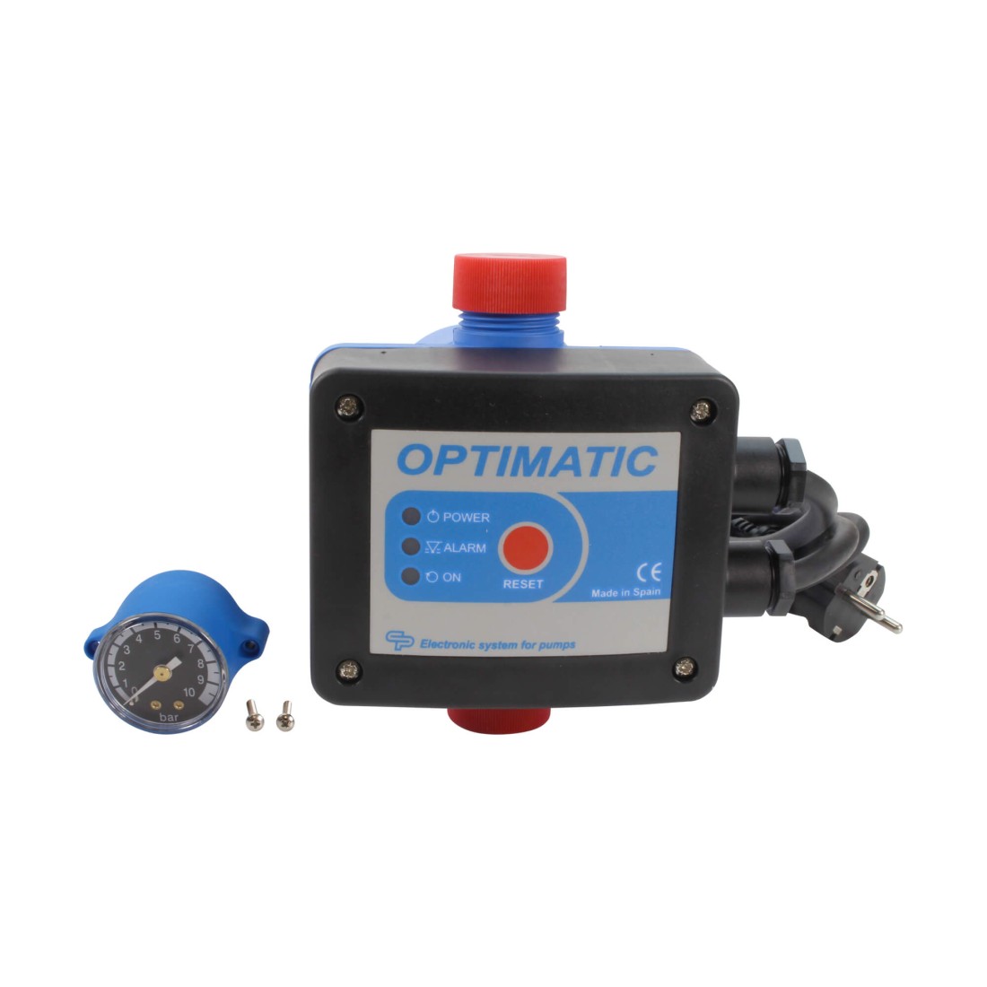 Pressostat électronique Optimatic avec manomètre