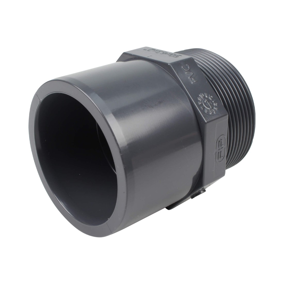 Embout mixte filete 50/63 mm - 2'' fileté PVC pression - ALP002432