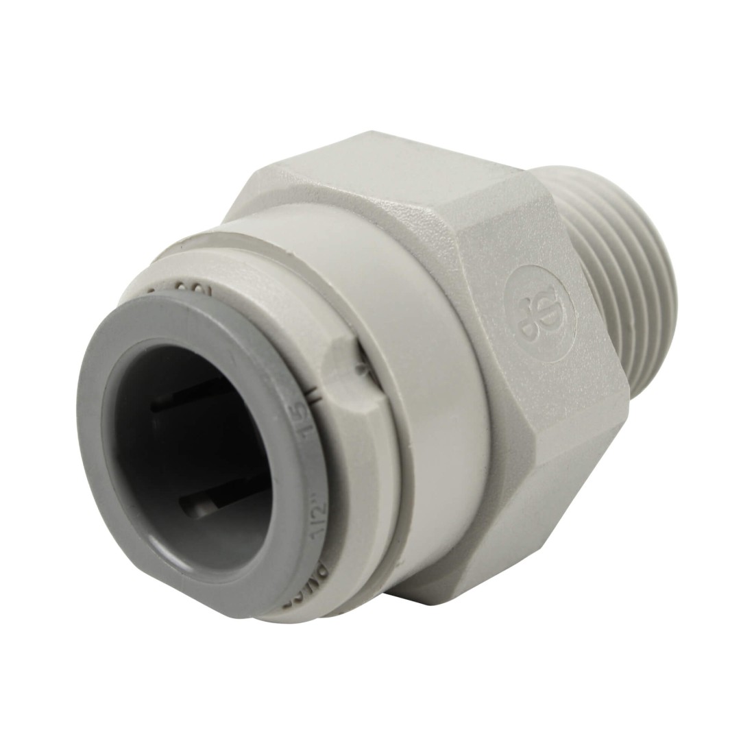 Union simple - Mâle filetée 3/8'' - Push in 1/2'' - ALP001749